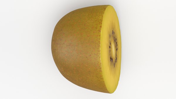 Half Cut Golden Kiwi model - TurboSquid 1747492
