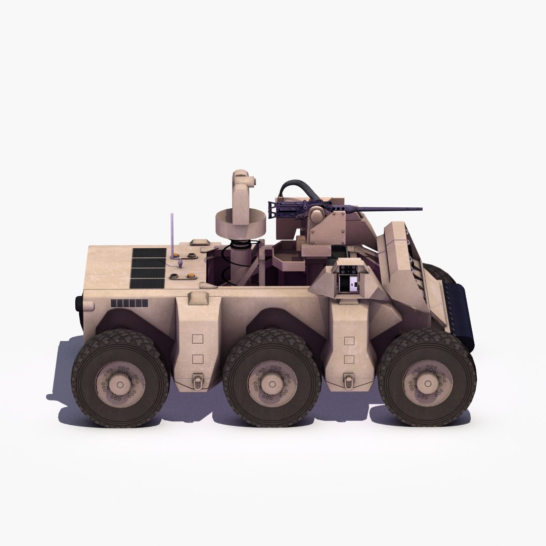 Crusher Military Robotics Reconnaissance 3d Max