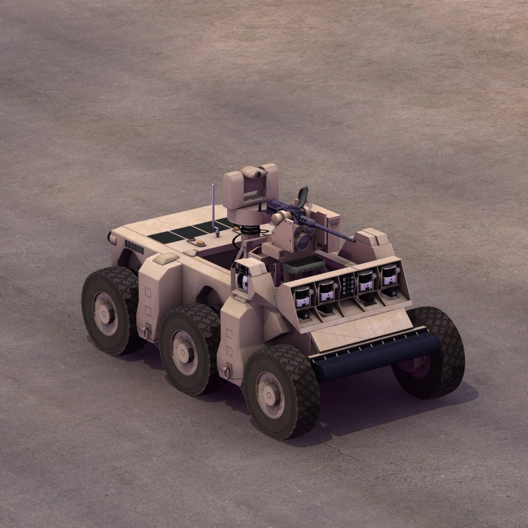 Crusher Military Robotics Reconnaissance 3d Max