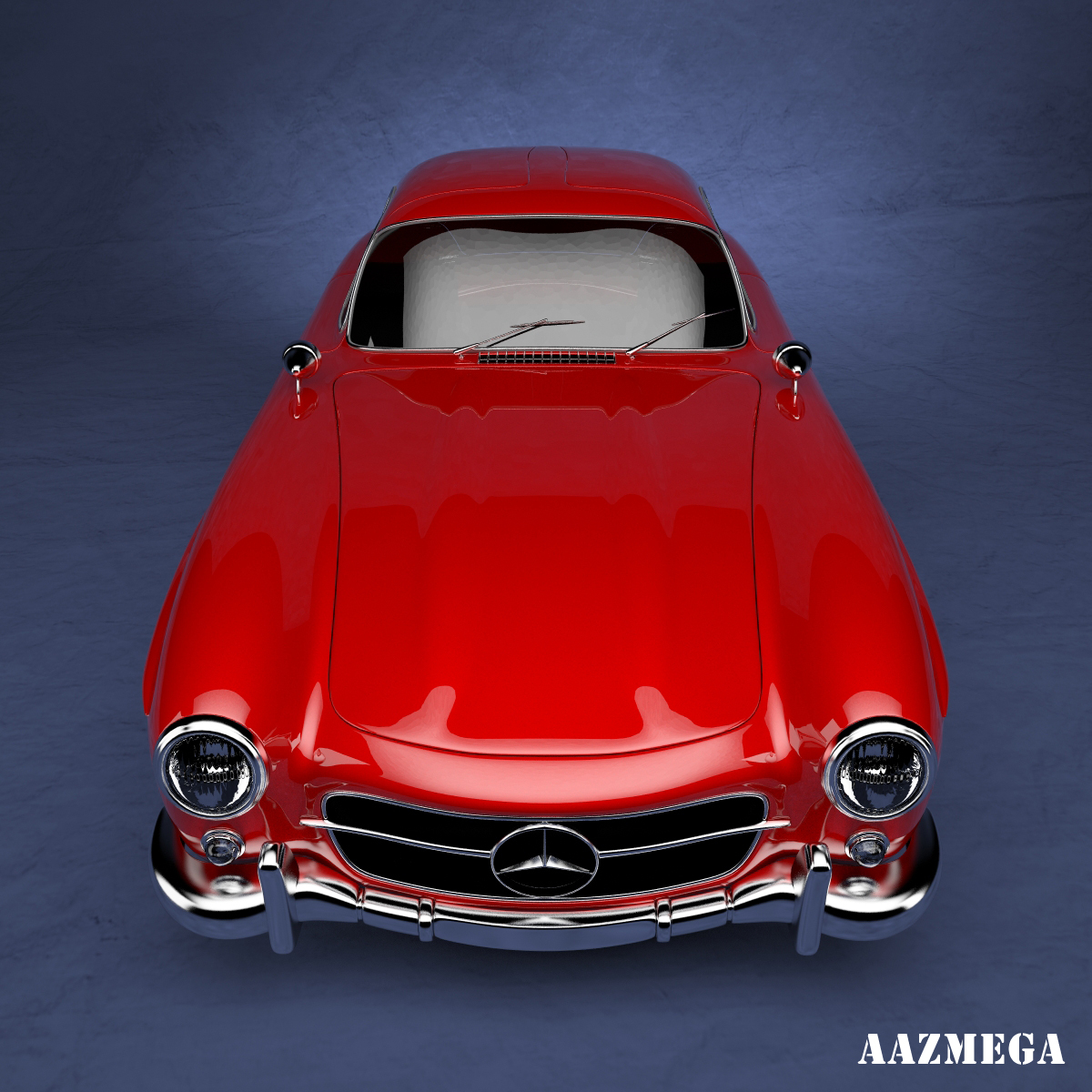 mercedes-benz 300sl car sports 3d 3ds