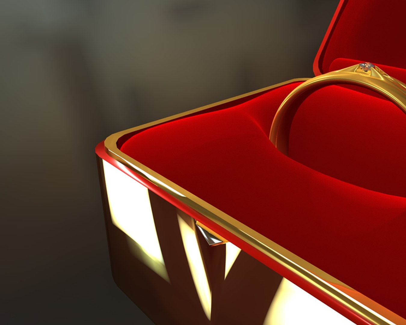 3d C4d Wedding Ring Box