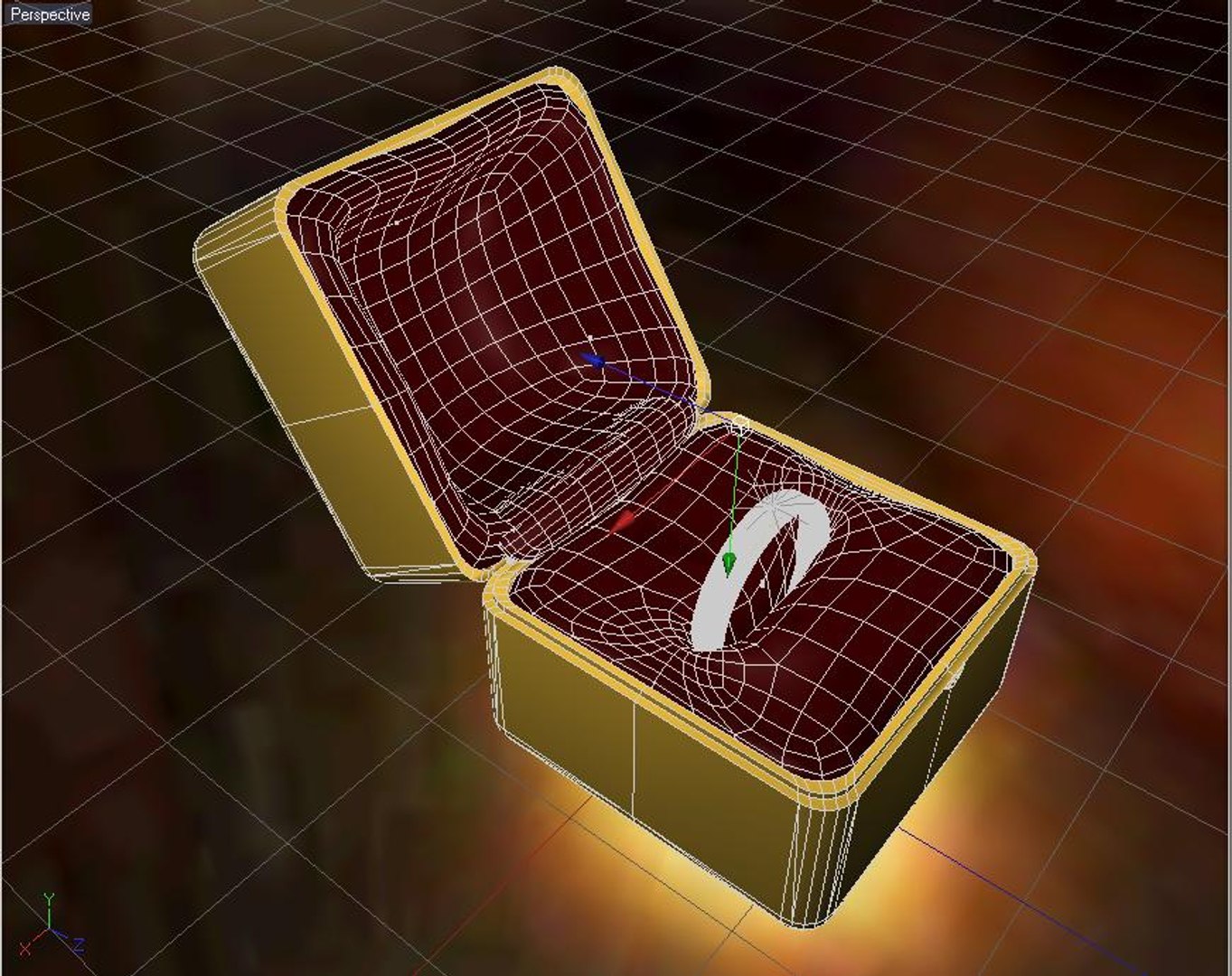 3d C4d Wedding Ring Box