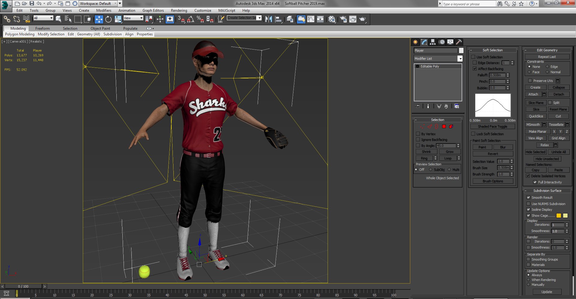Softball 4 Ball 3D Model - TurboSquid 1470986