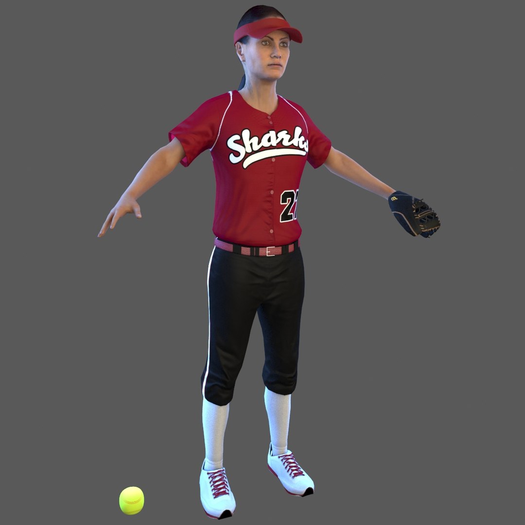 Softball 4 Ball 3D Model - TurboSquid 1470986