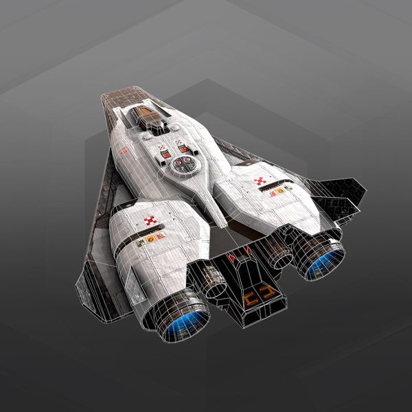3D vehicle starship spacecraft model - TurboSquid 1409579