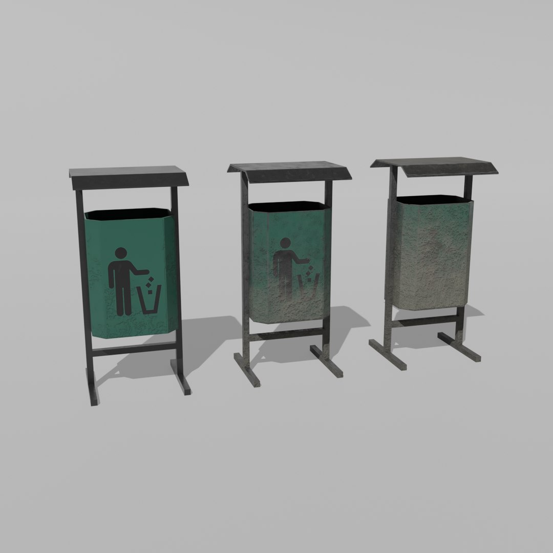 Trash Bin 3D Model - TurboSquid 1983452