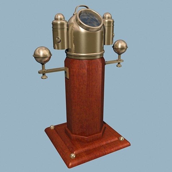 3d model ship flying steering wheel