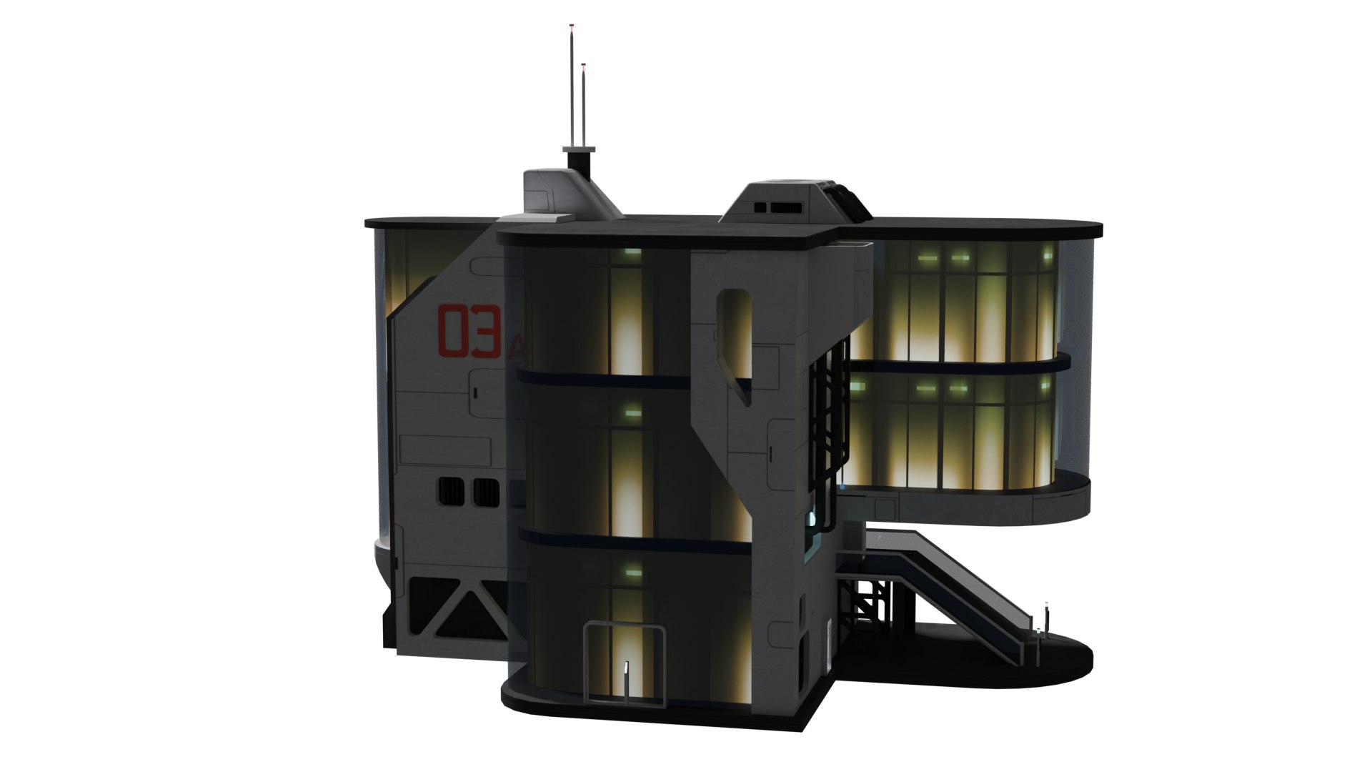 Sci-fi Lab Model - TurboSquid 2227259