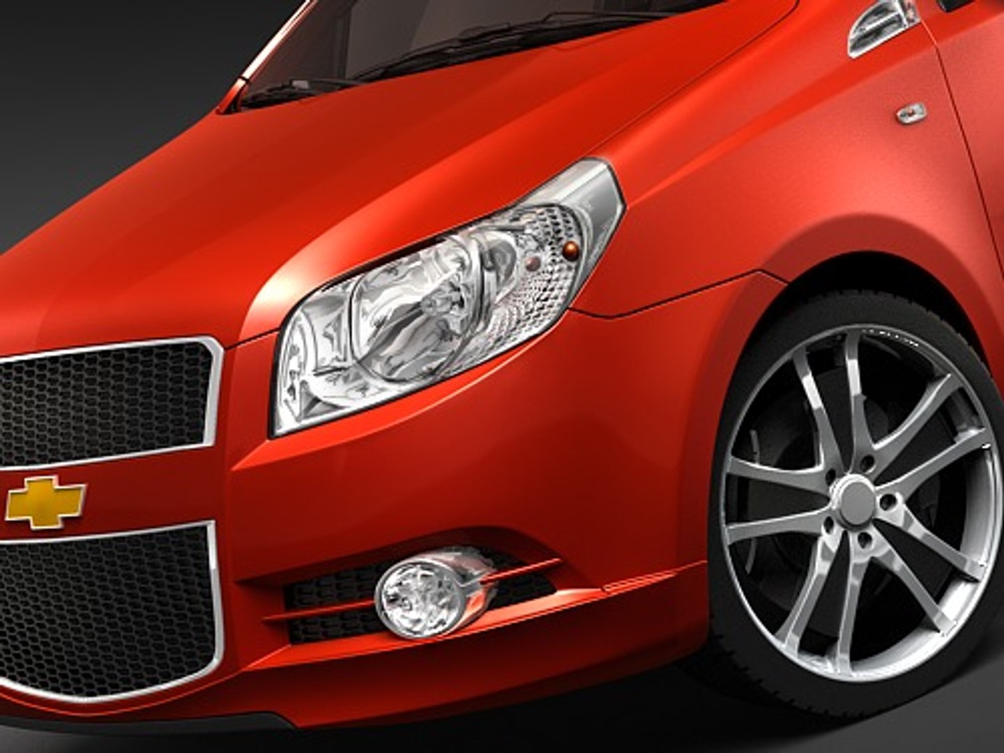 3d Chevrolet Aveo Sport Model