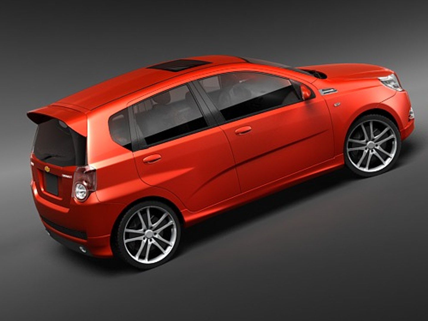 3d Chevrolet Aveo Sport Model