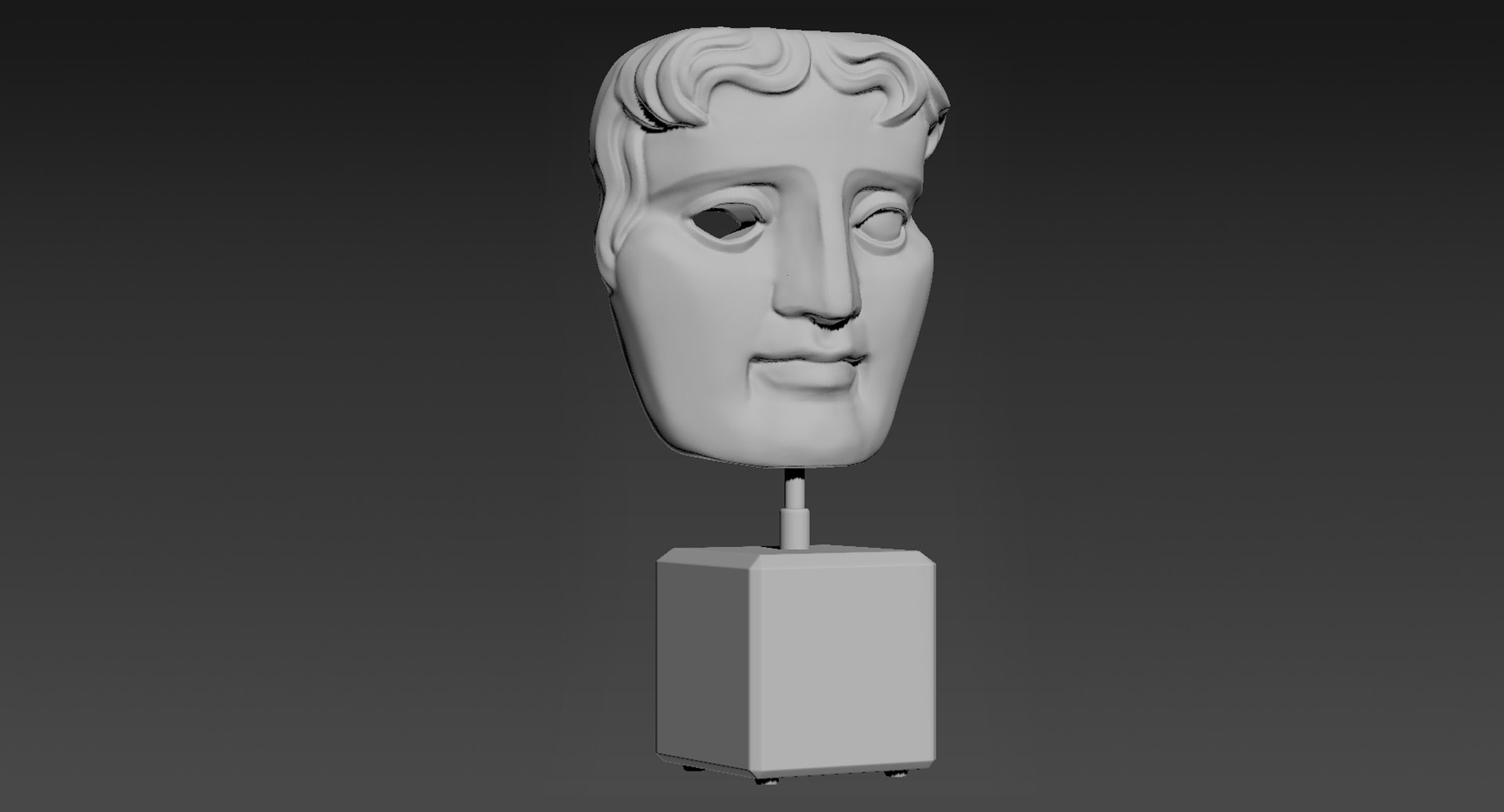 Bafta Award Trophy 3D Model - TurboSquid 2187305