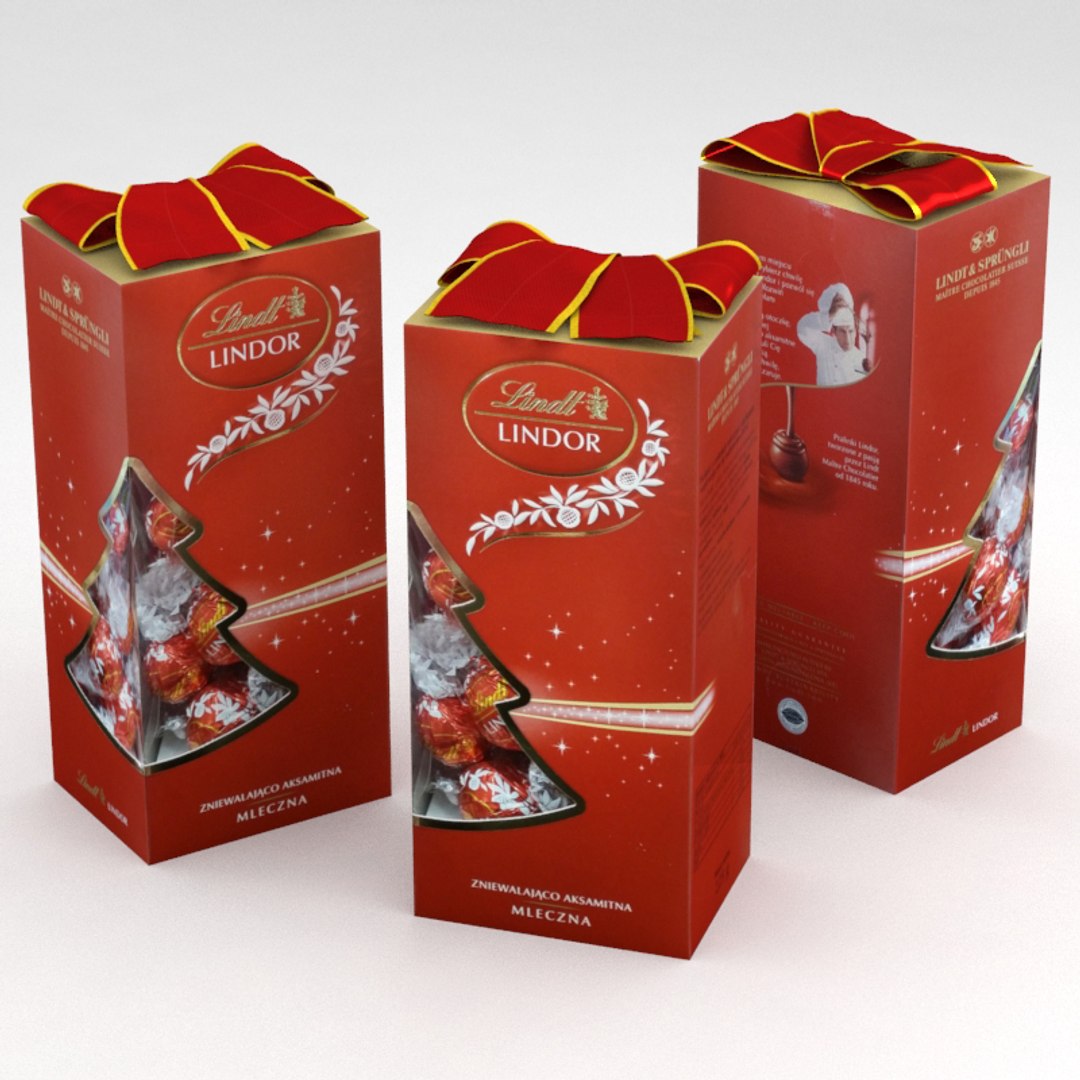 3D model lindt lindor christmas chocolate - TurboSquid 1222849