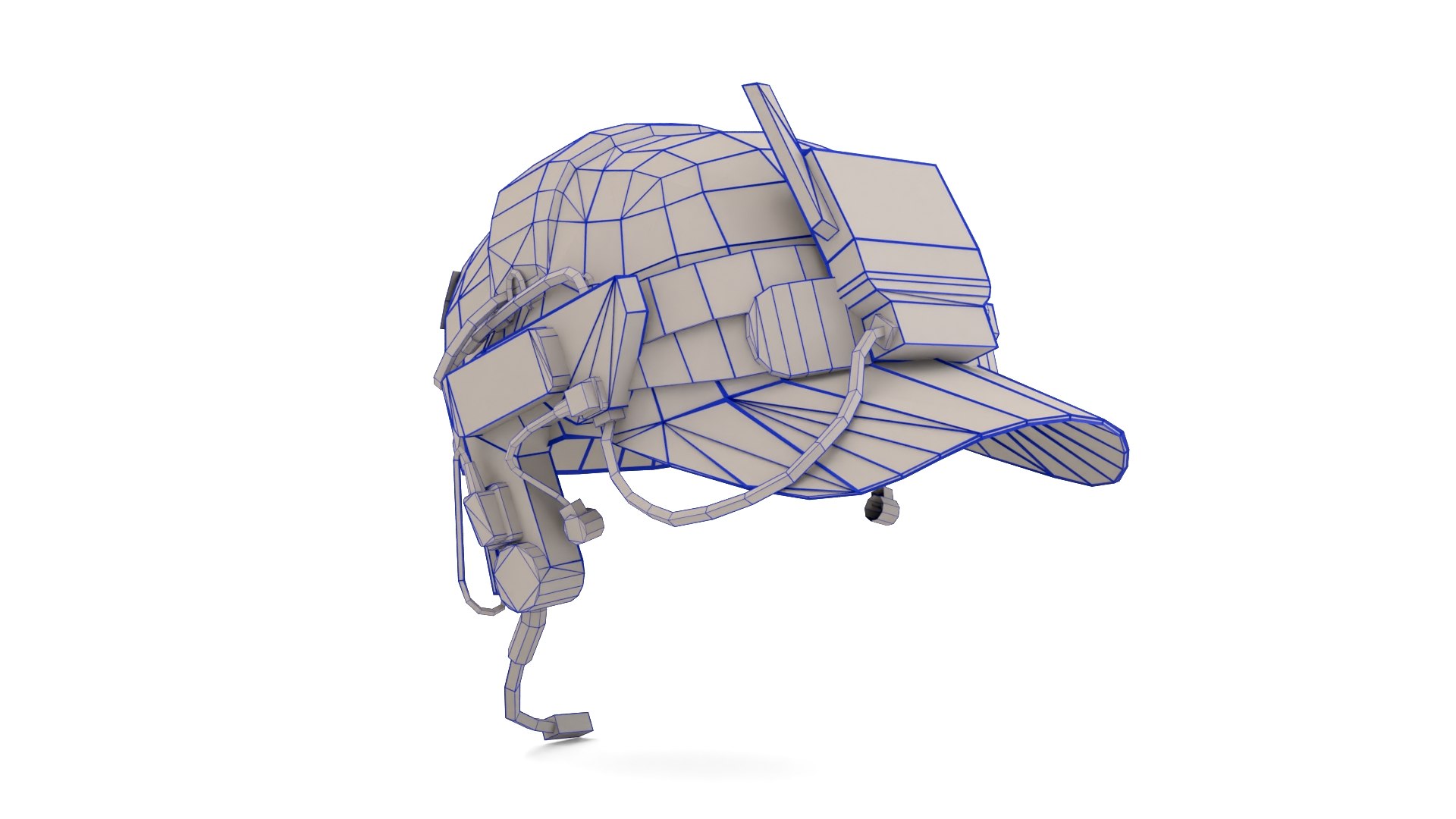 3D Military Tactical Headset Cap 3D Model Model - TurboSquid 2218073
