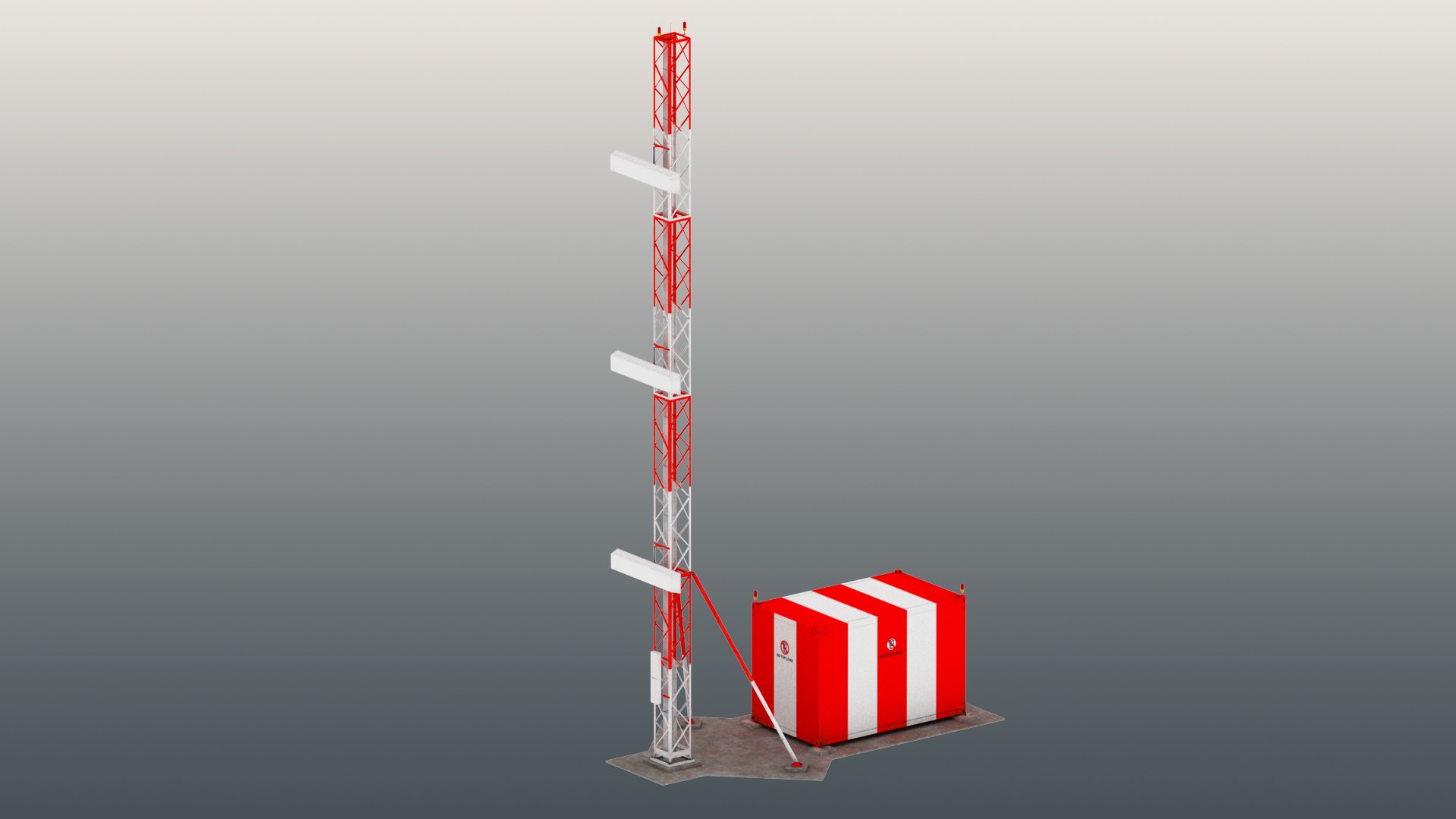 Glide Path Beacon ILS 3D Model - TurboSquid 1936750