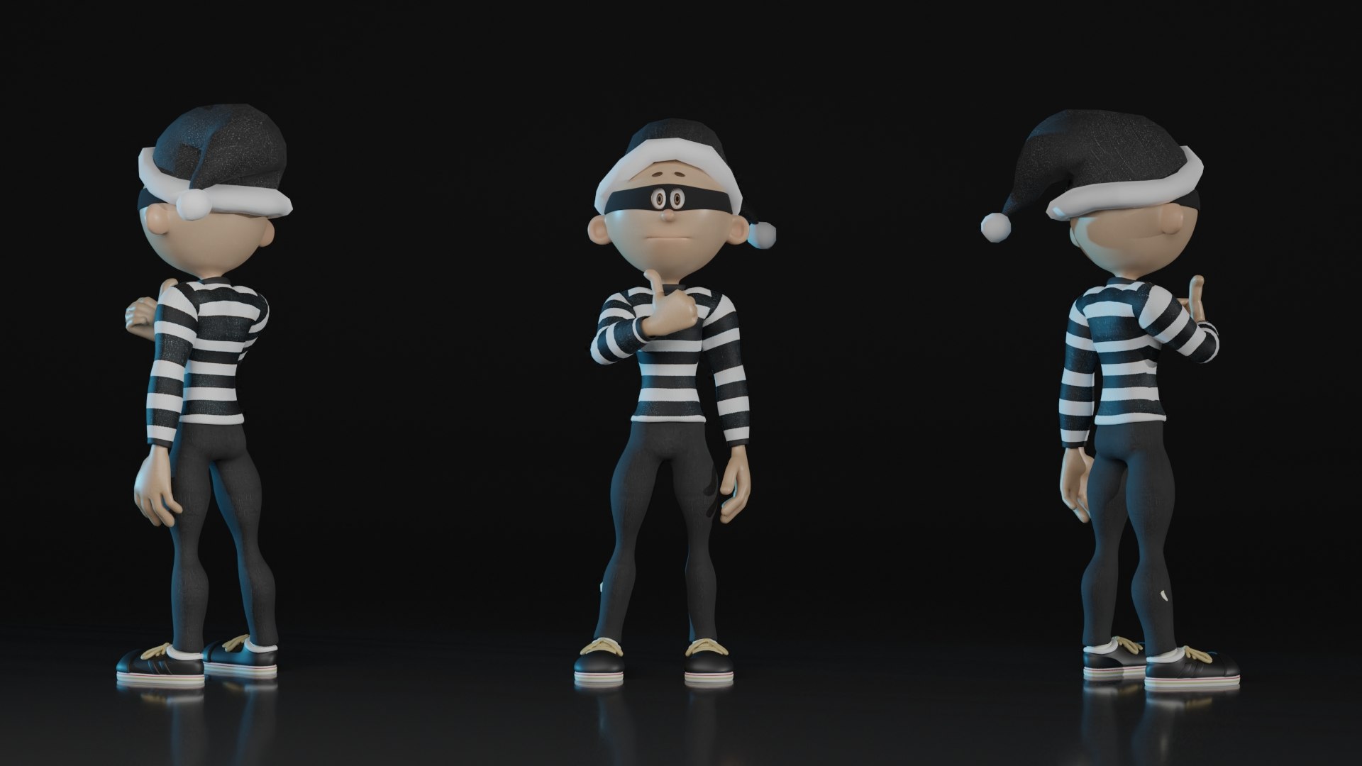 3D Young Thief - TurboSquid 1734310