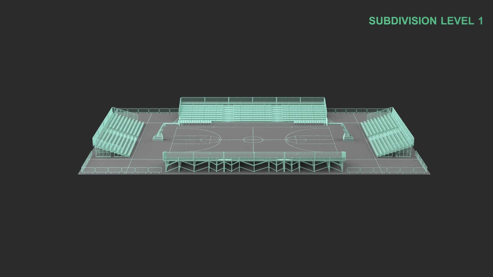 Basketball Arena 3D Model - TurboSquid 2323655