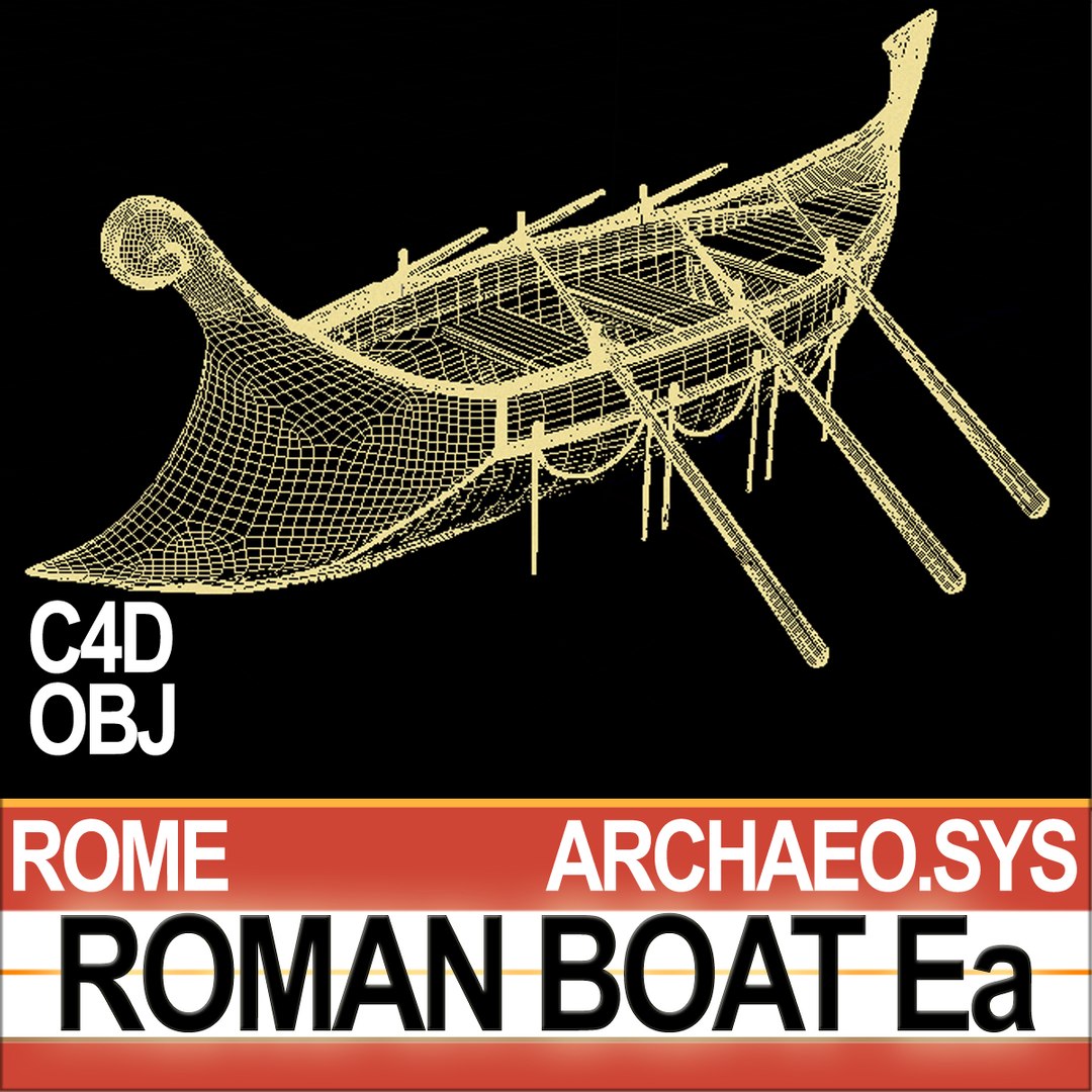 Ancient Roman Boat Ea 3D - TurboSquid 1193874
