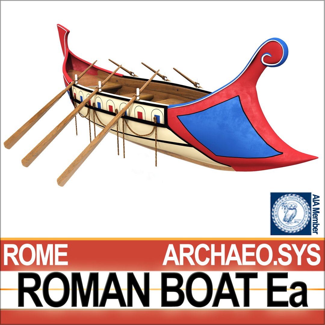 Ancient Roman Boat Ea 3D - TurboSquid 1193874