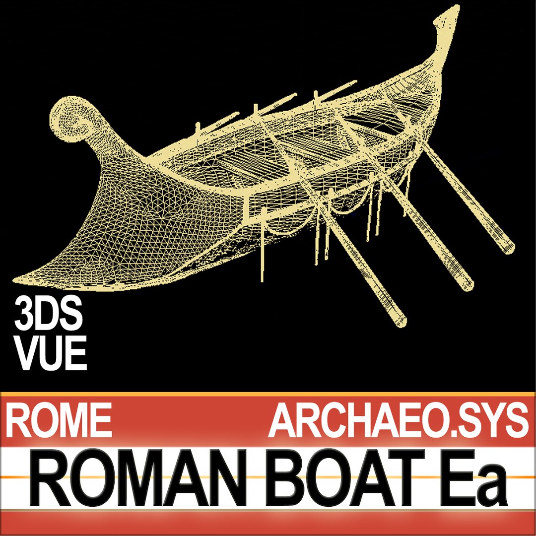 Ancient Roman Boat Ea 3D - TurboSquid 1193874