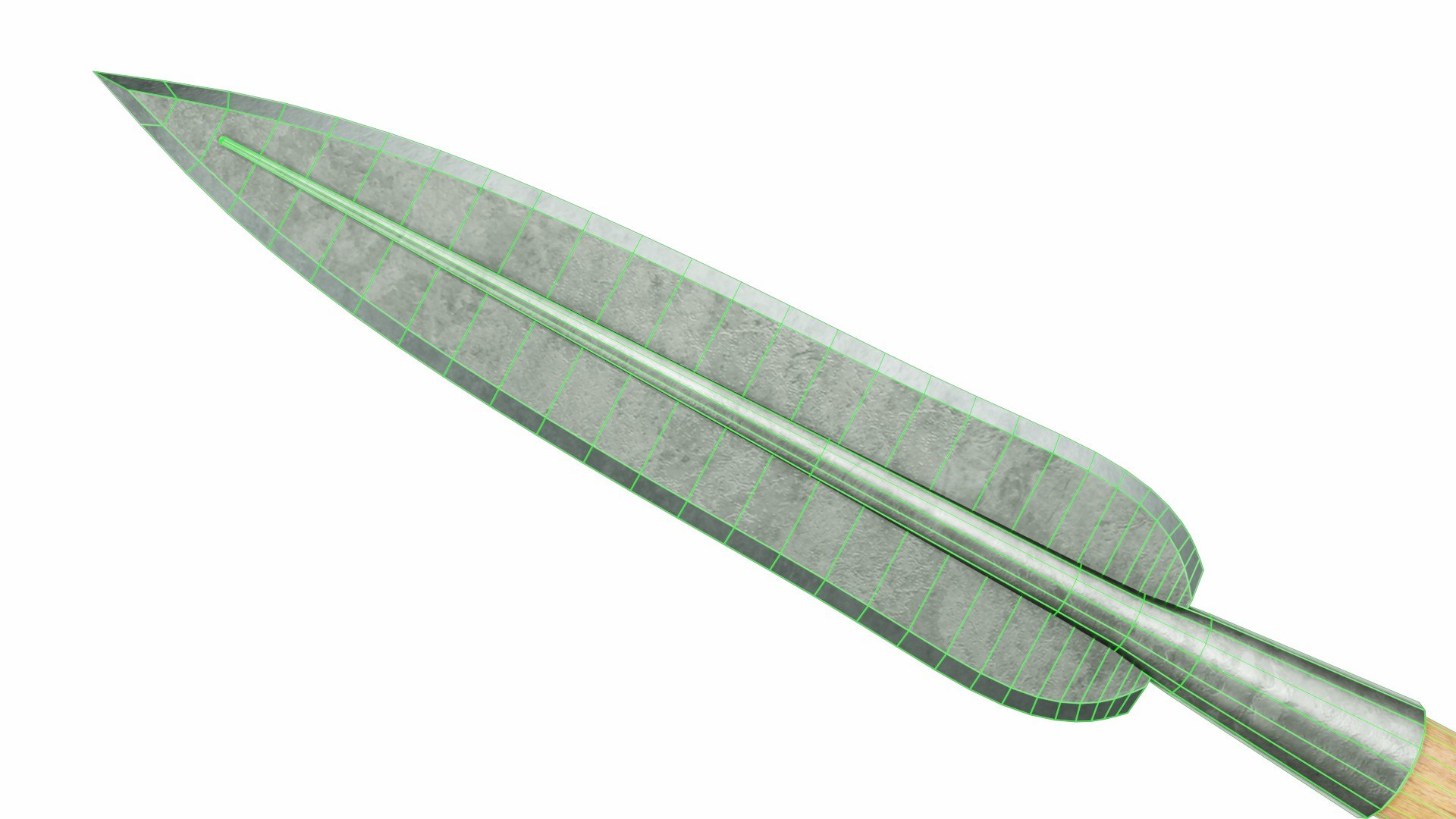 Spear With Leaf Shaped Tip Model - TurboSquid 2090274