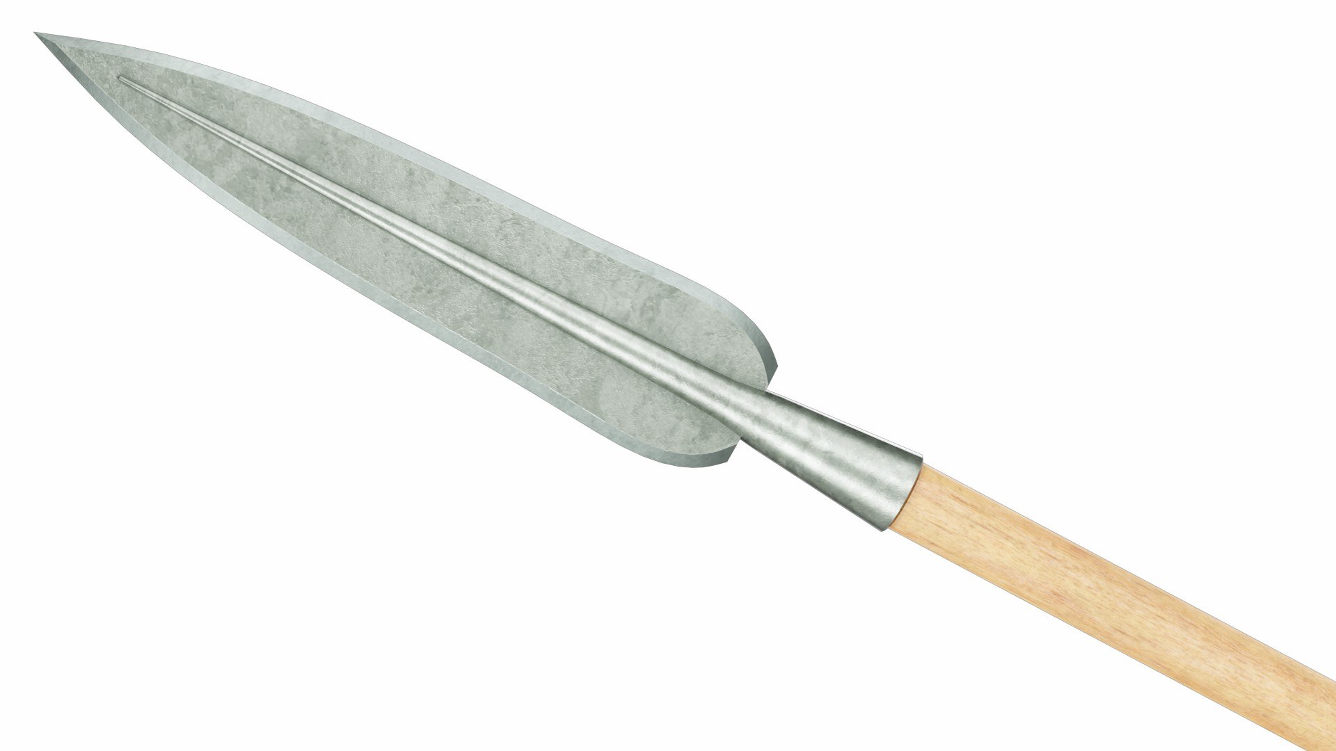 Spear With Leaf Shaped Tip Model - TurboSquid 2090274