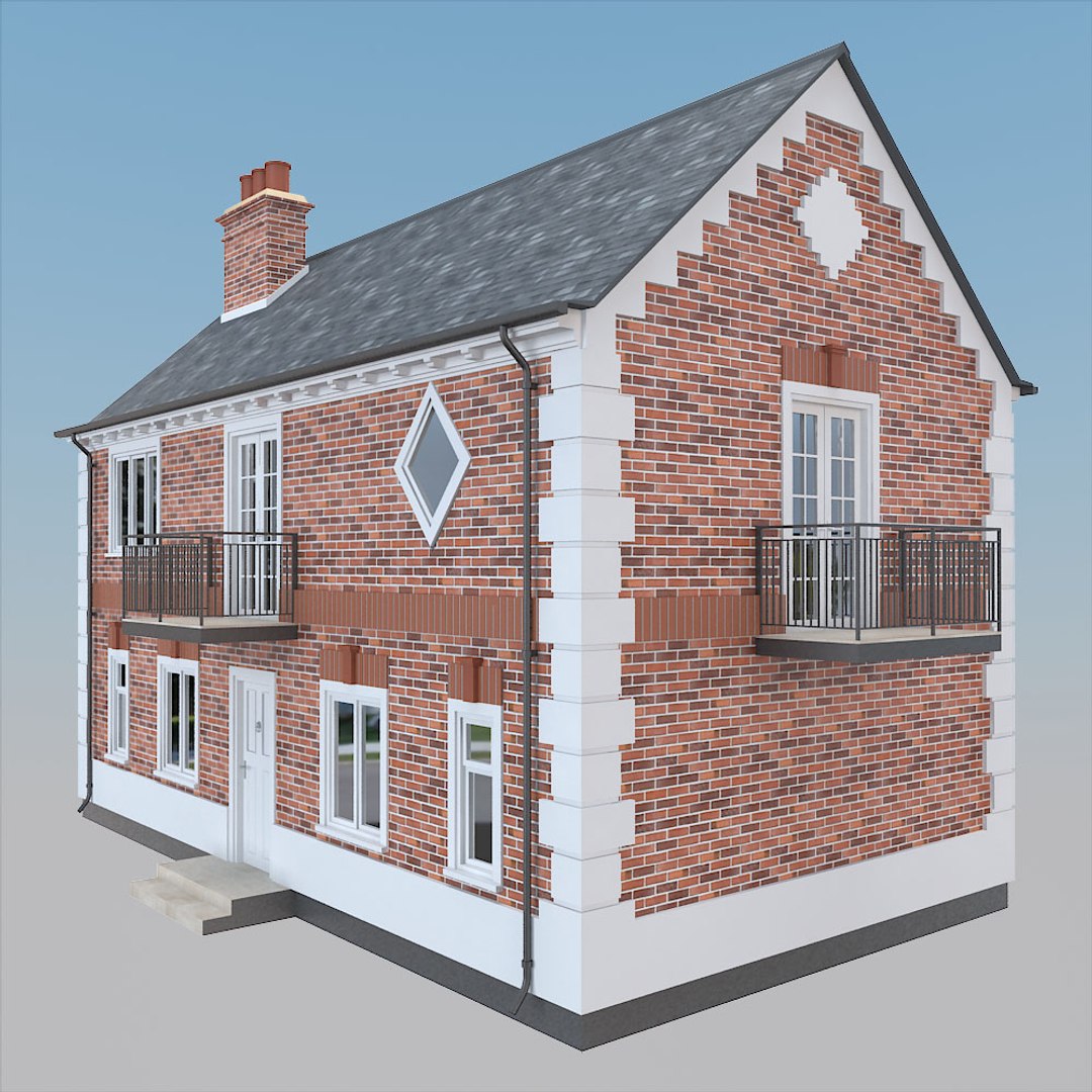 3D House Brick Model - TurboSquid 1168865