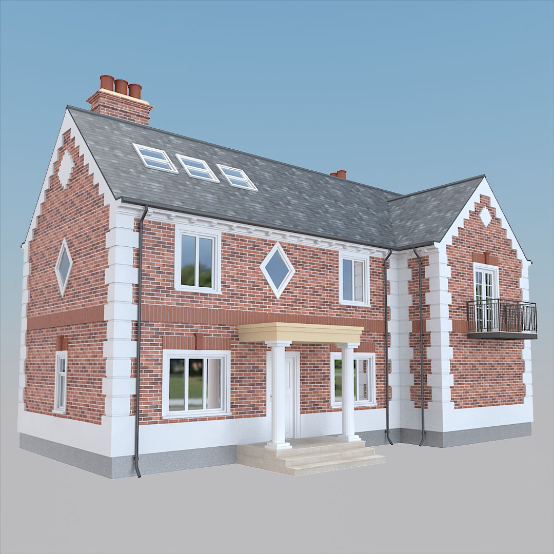 3D House Brick Model - TurboSquid 1168865