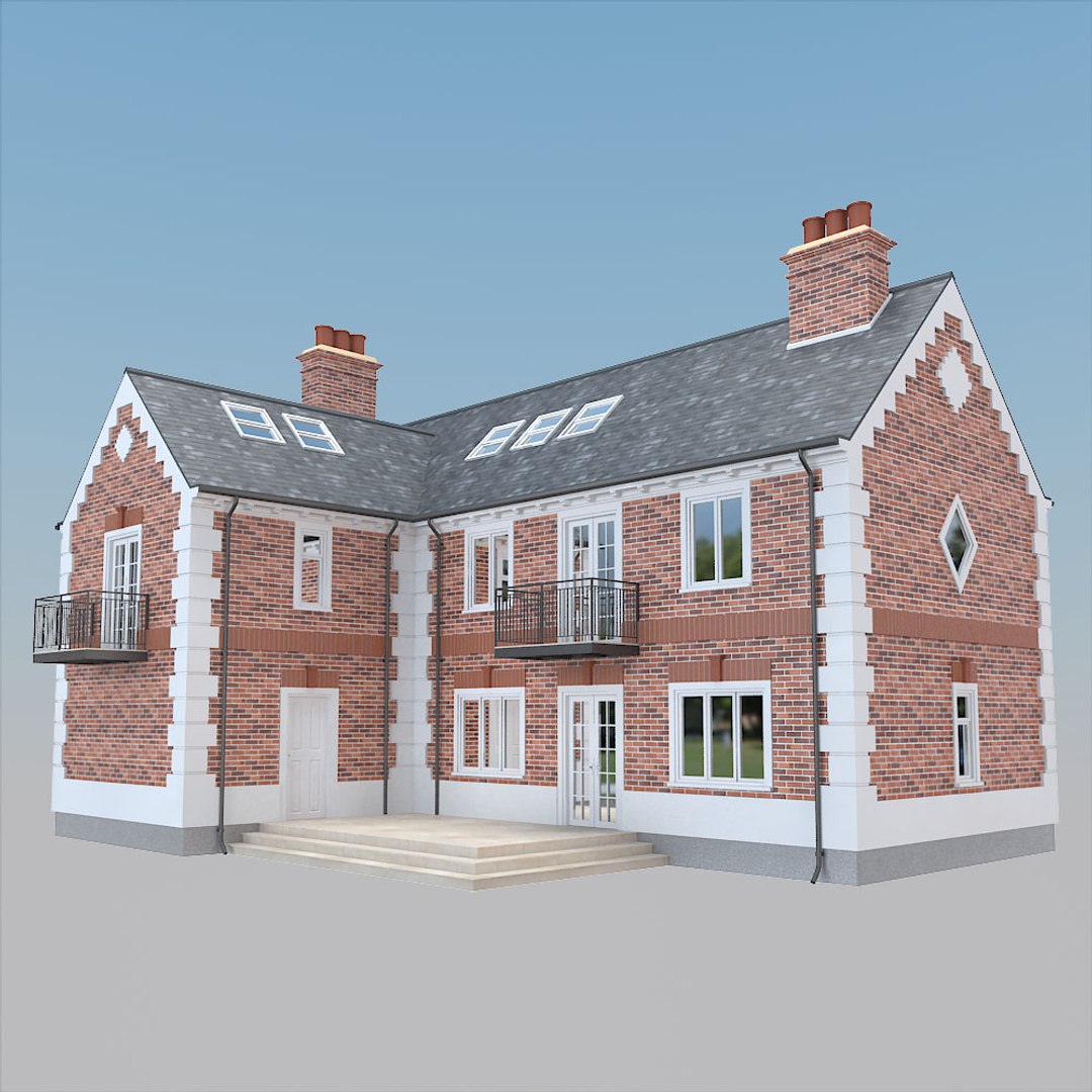 3D House Brick Model - TurboSquid 1168865