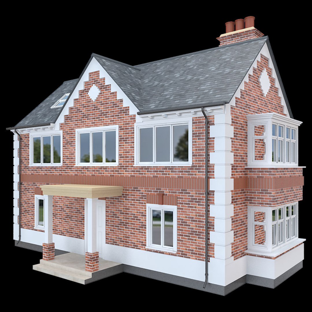 3D House Brick Model - TurboSquid 1168865