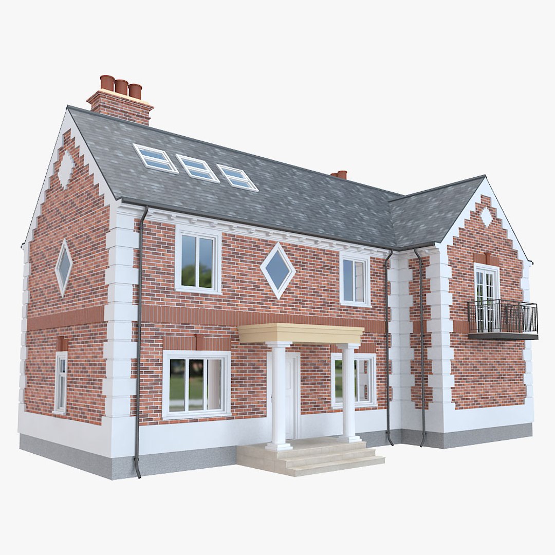 3D house brick model - TurboSquid 1168865