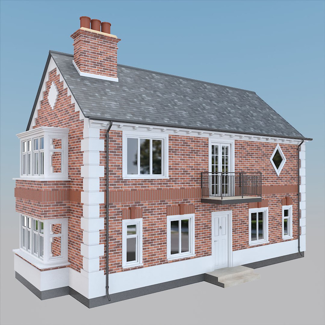 3D House Brick Model - TurboSquid 1168865