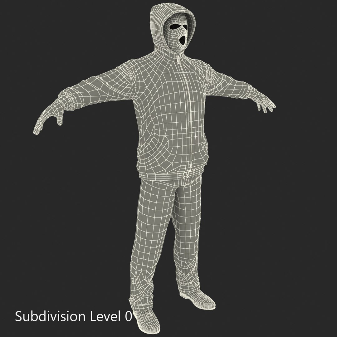 3d model robber clothes