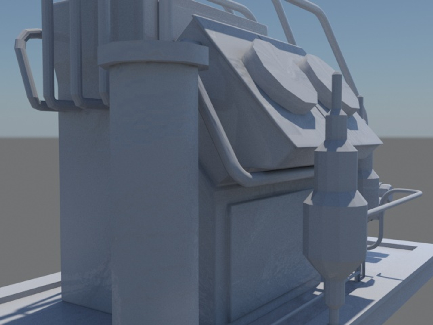 free oil rig 3d model