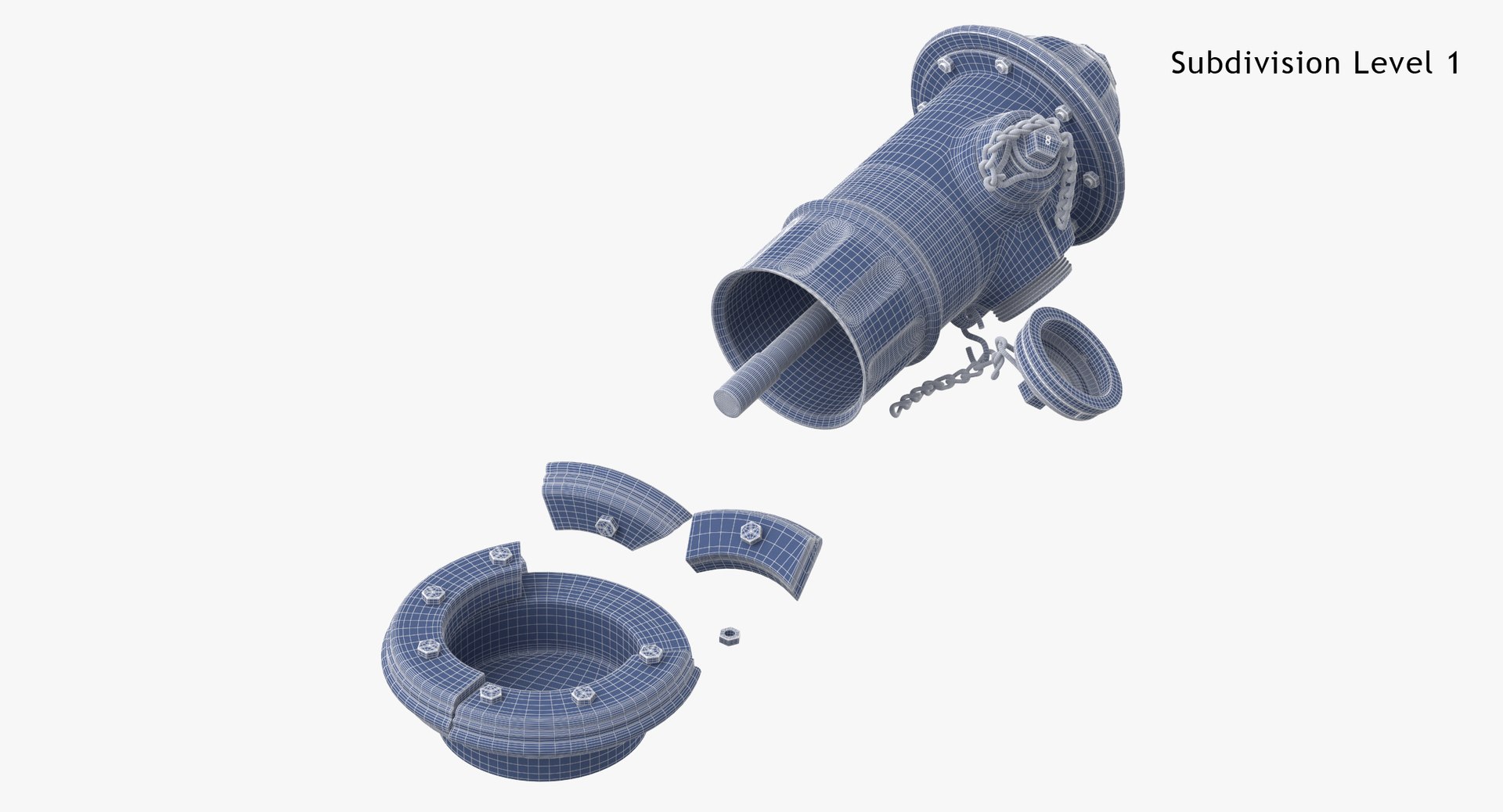 3D Red Fire Hydrant Damaged - TurboSquid 1882752