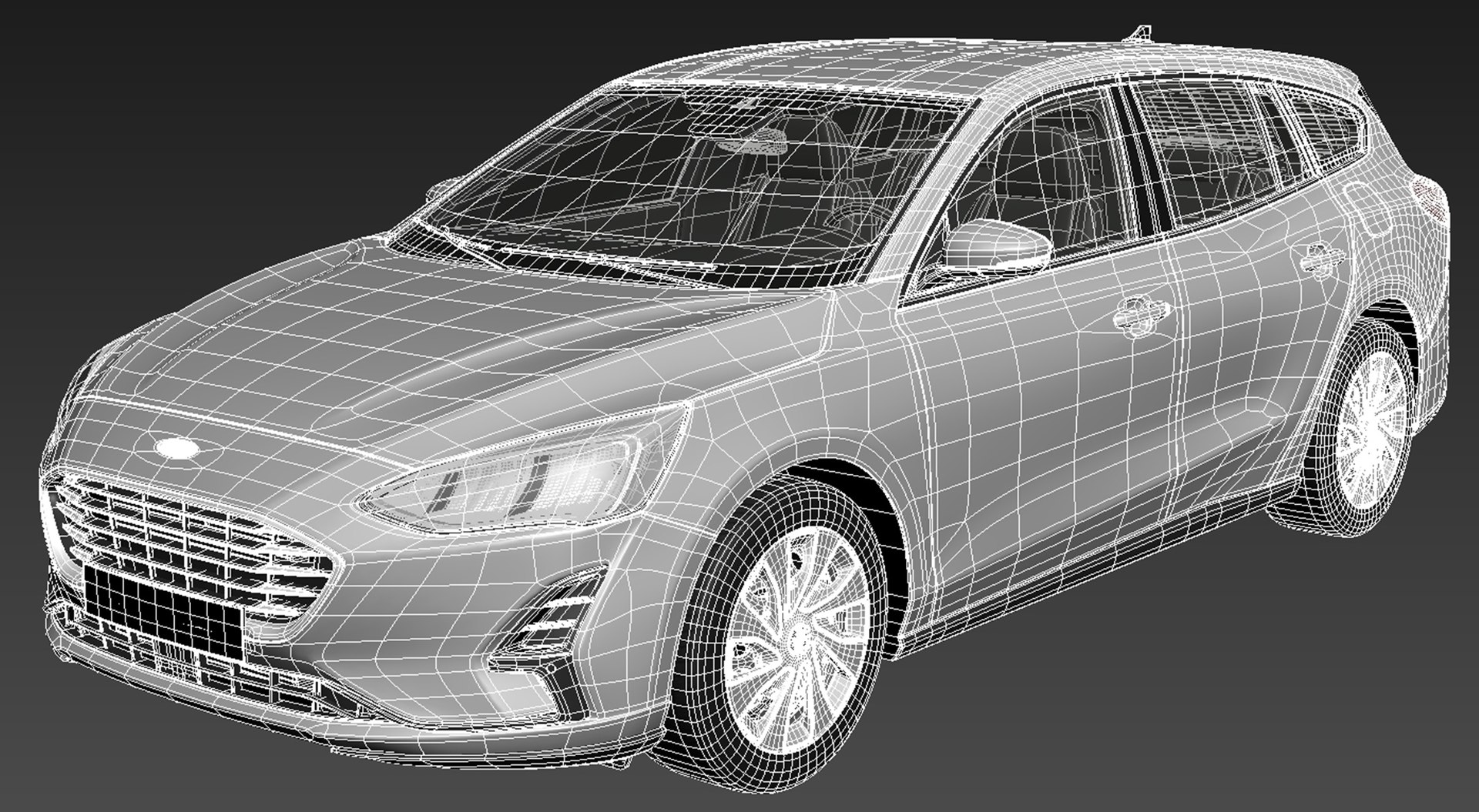 Ford Focus Wagon Trend 2019 3D Model - TurboSquid 2224134