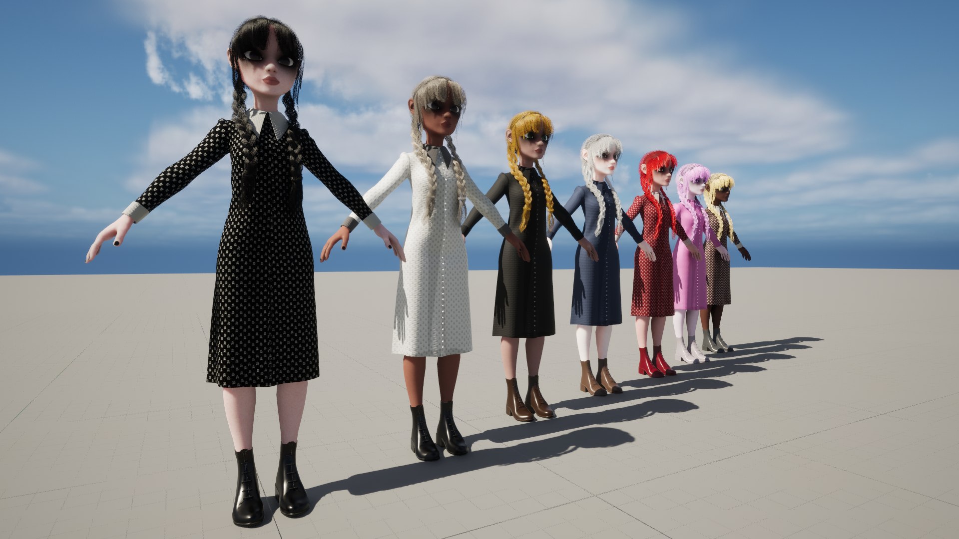 Modular Stylized Character Wendy 3D - TurboSquid 2327416