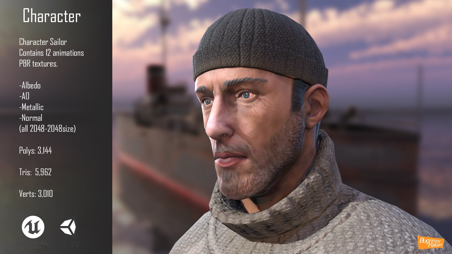 3D Model Character Sailor - TurboSquid 1238820