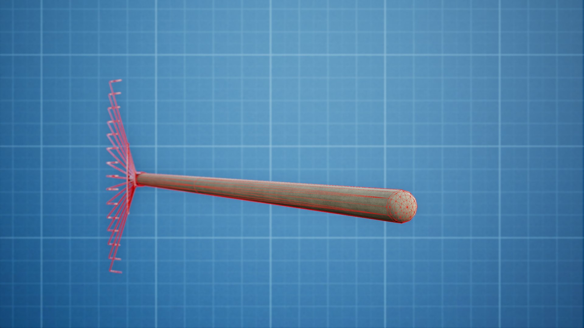 Garden rake 3D model - TurboSquid 1215279