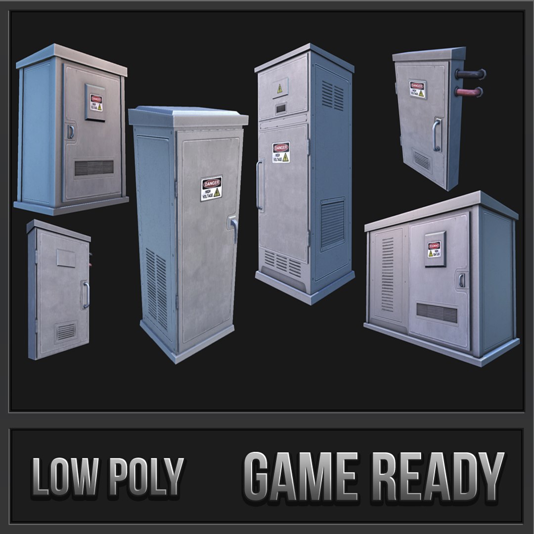 3d Utility Boxes Model