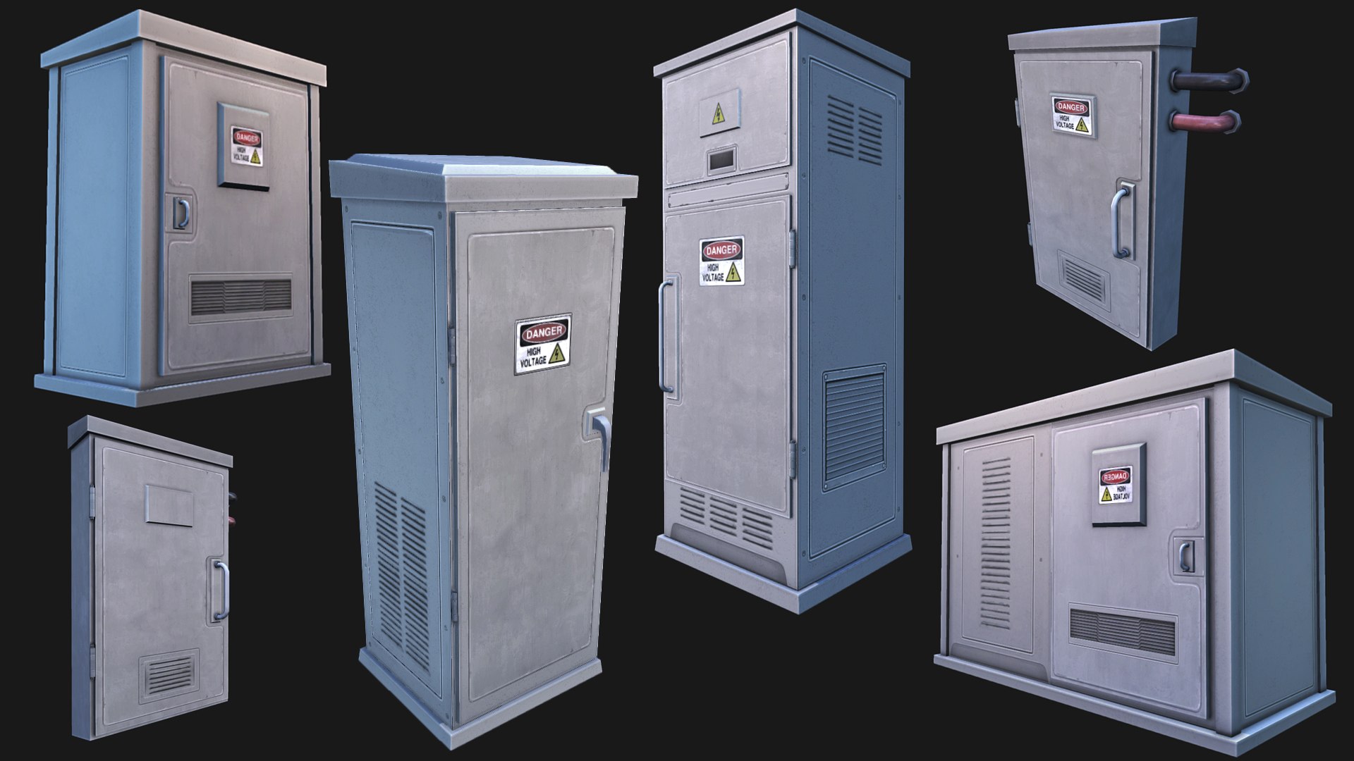 3d Utility Boxes Model