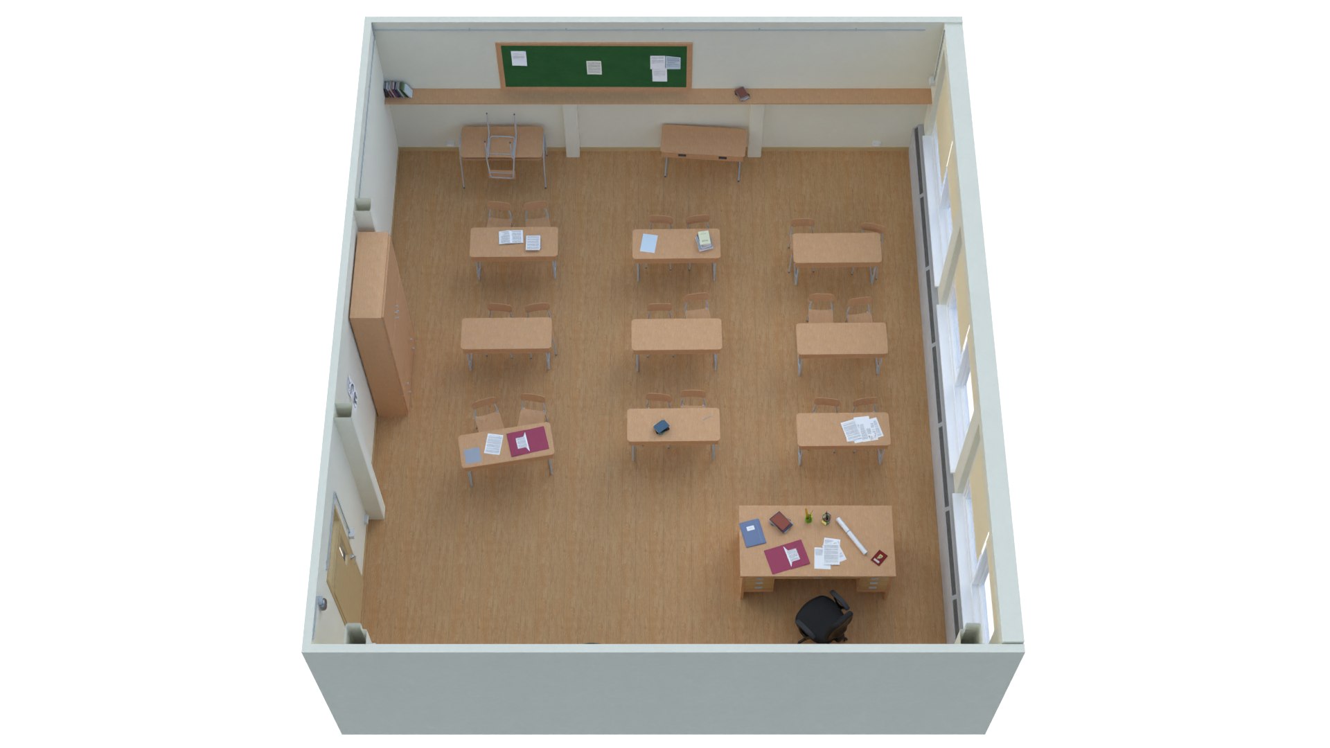 3D School Class Room model - TurboSquid 2106989