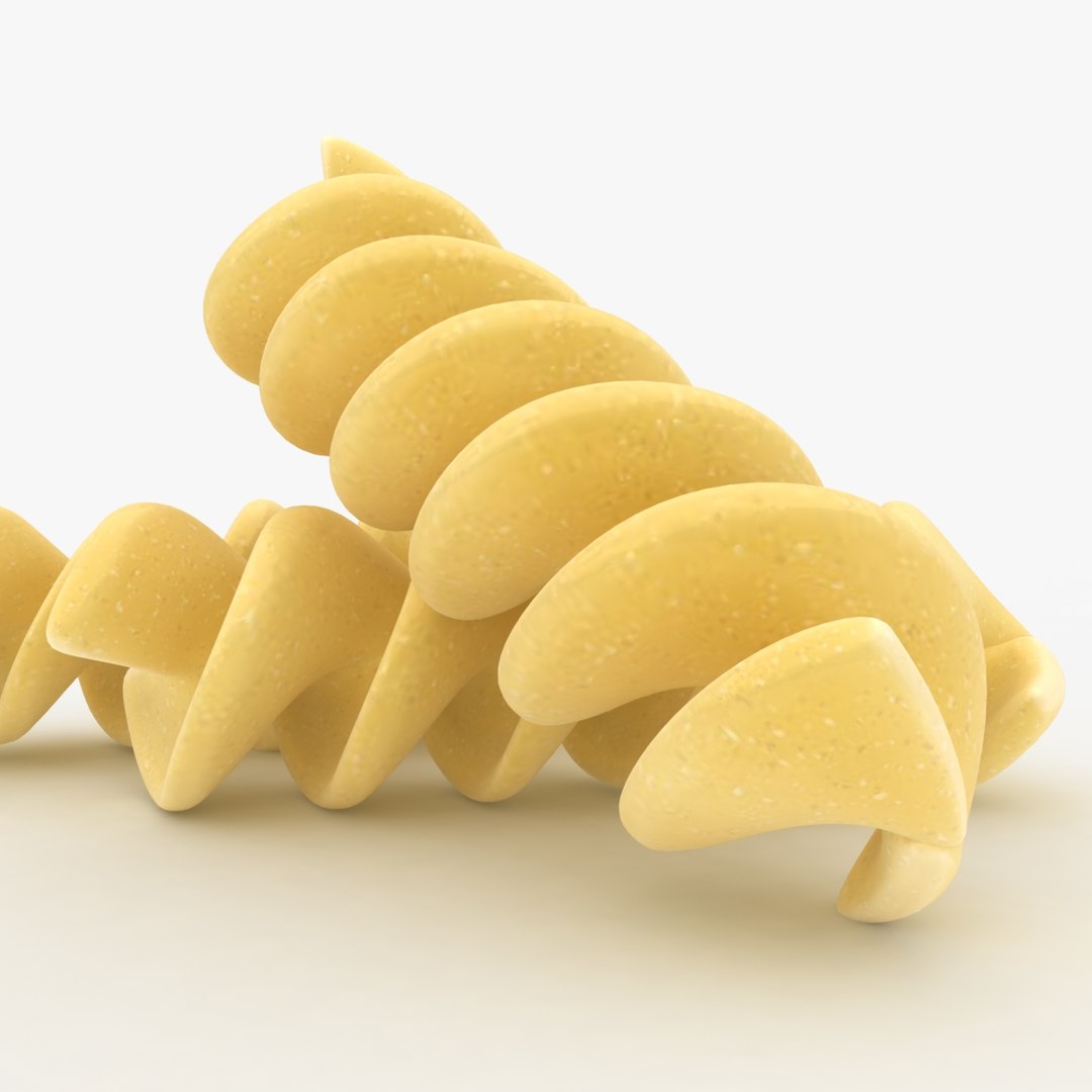 3D Model Realistic Spiral Pasta - TurboSquid 1207811