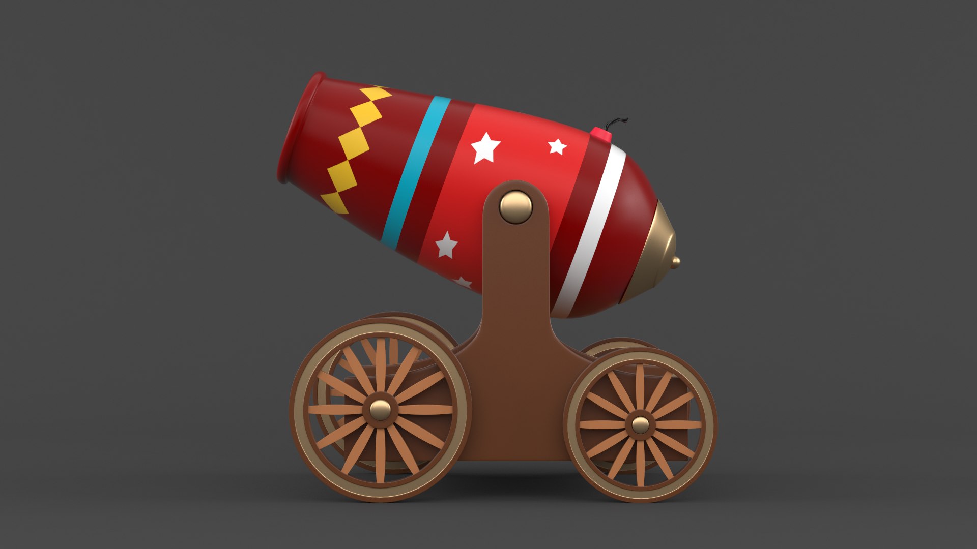 3D Circus Cannon Model - TurboSquid 2266696