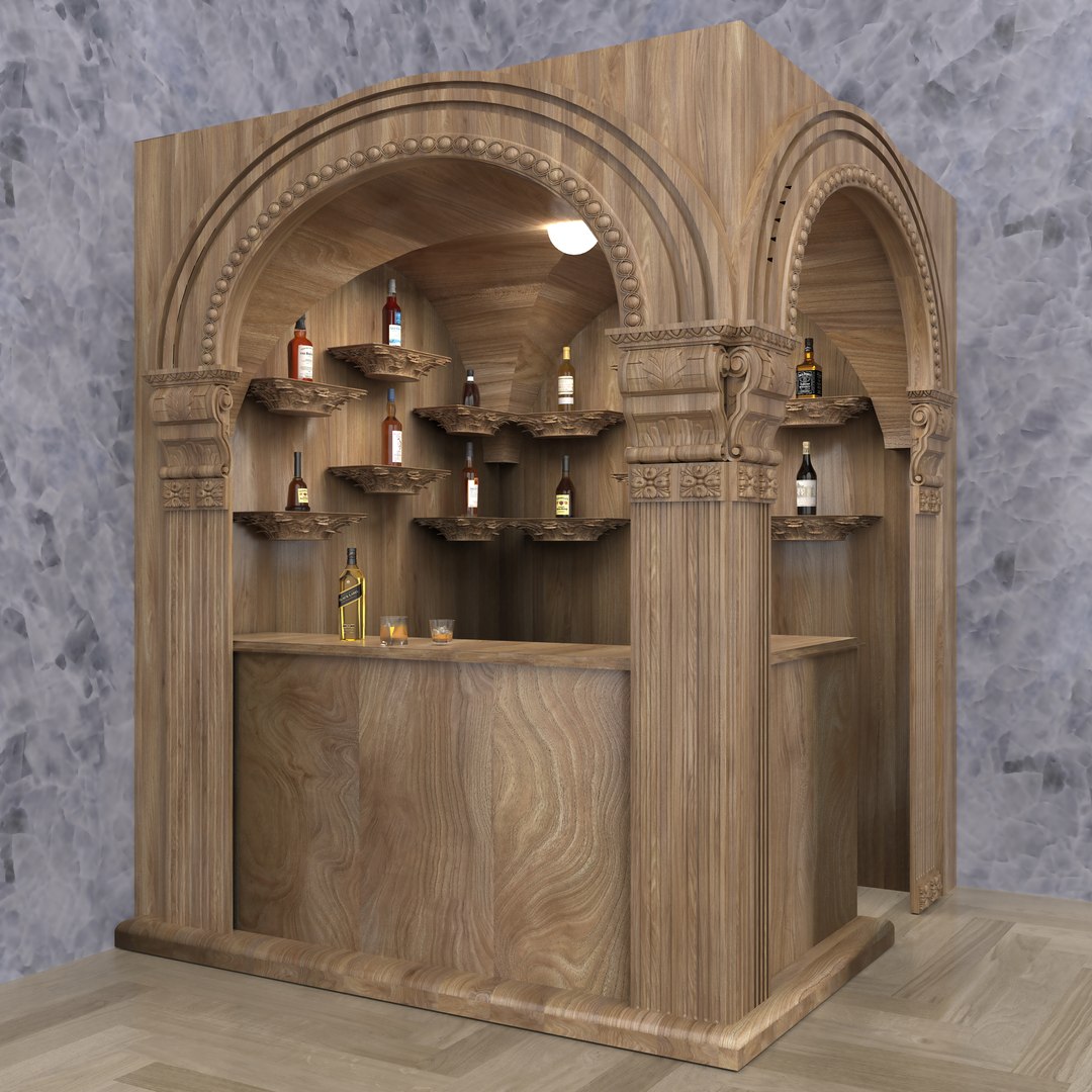 3D Home Bar 8K - TurboSquid 2241118