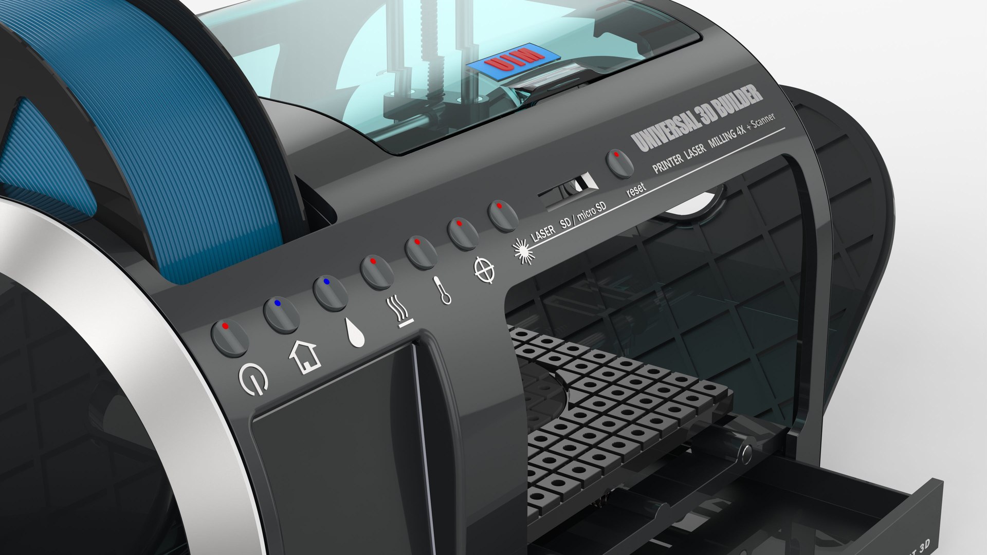 3D Printer Structure Model 3D - TurboSquid 1960120