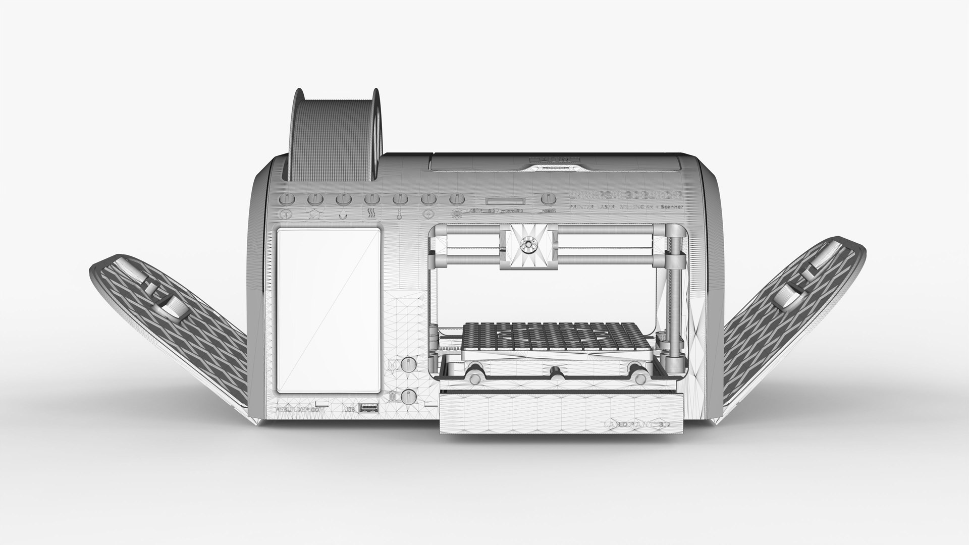 3d Printer Structure Model 3d Turbosquid 1960120