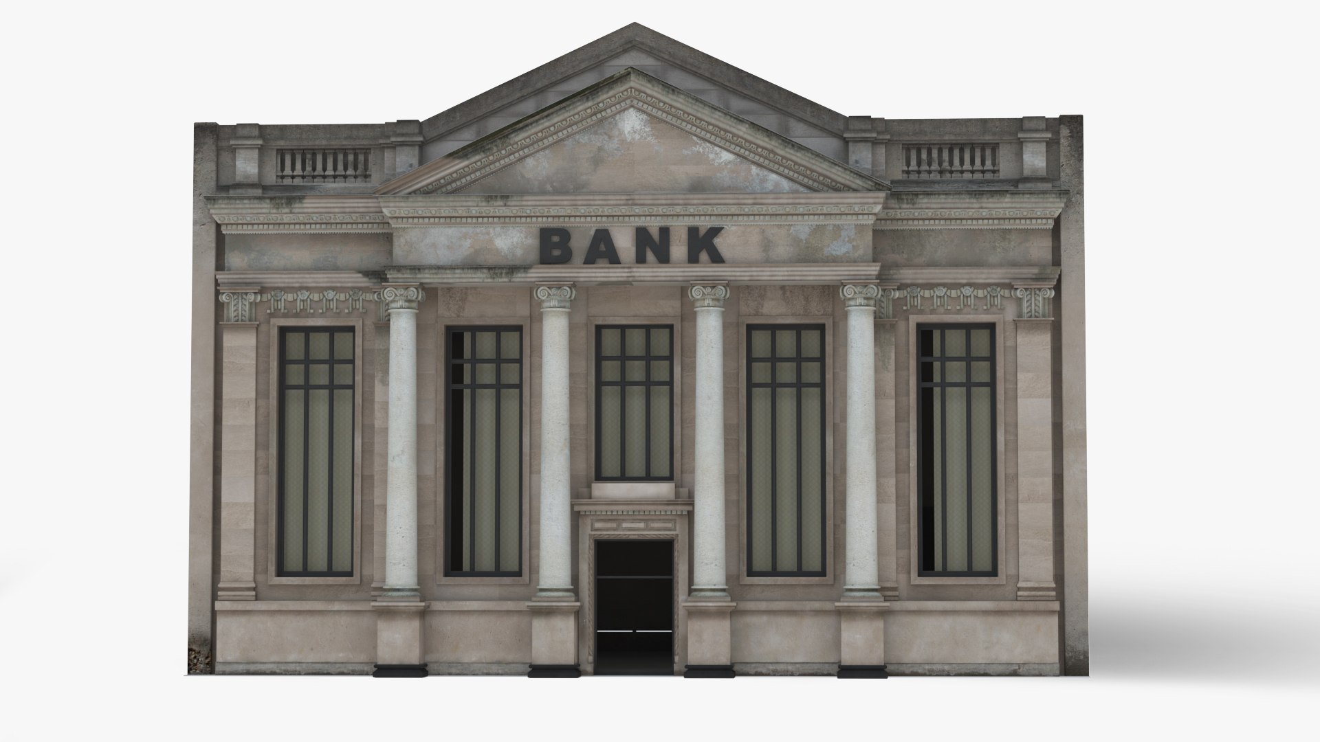 Classic Bank Building 3D Model - TurboSquid 2324021