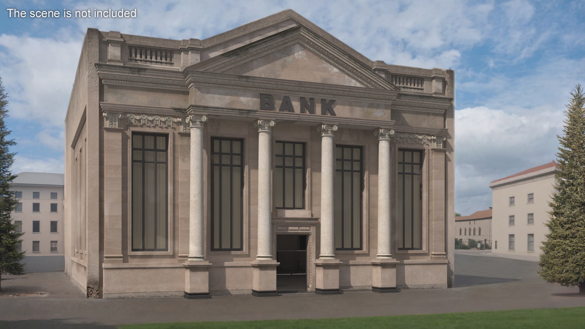 Classic Bank Building 3D Model - TurboSquid 2324021