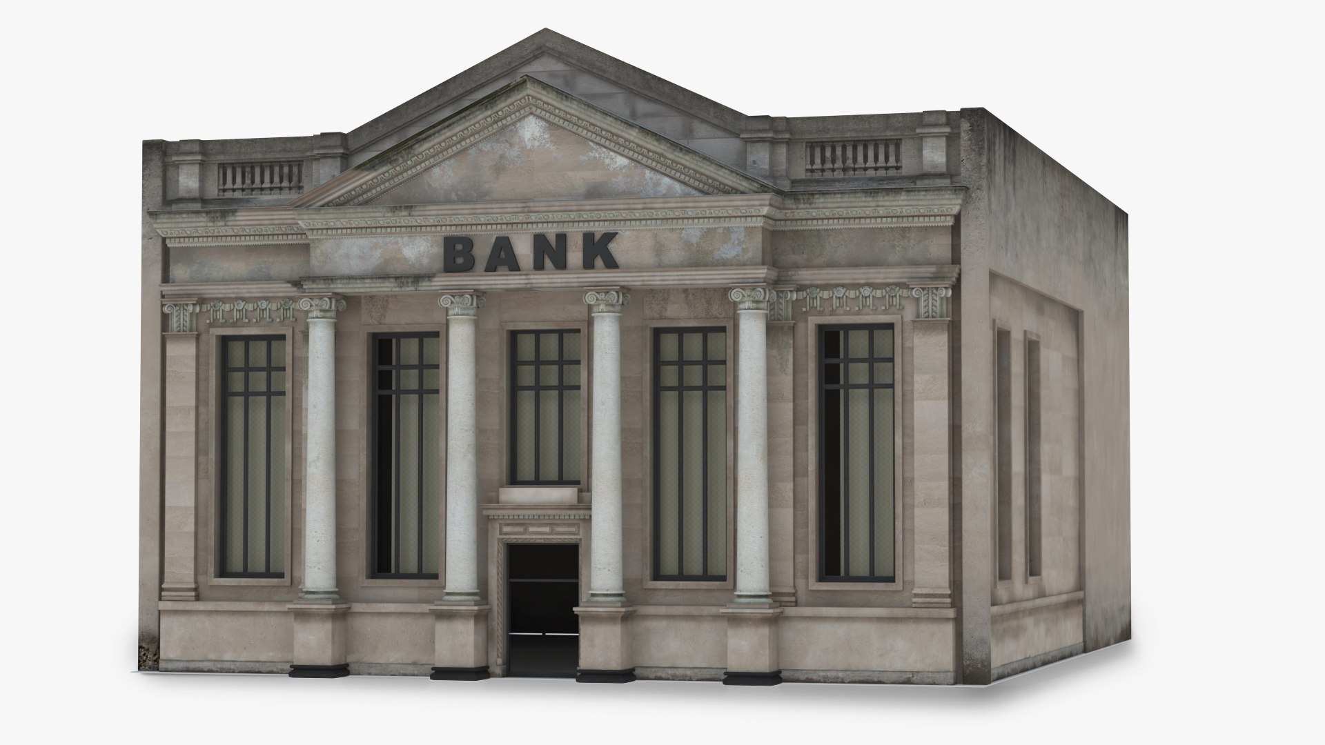 Classic Bank Building 3D Model - TurboSquid 2324021