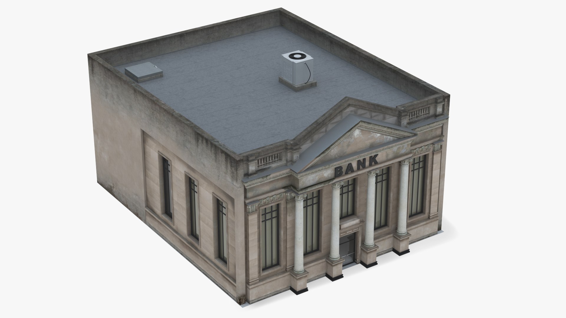 Classic Bank Building 3D Model - TurboSquid 2324021